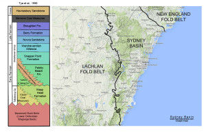 Sydney Basin Map | fossilsaustralia.com